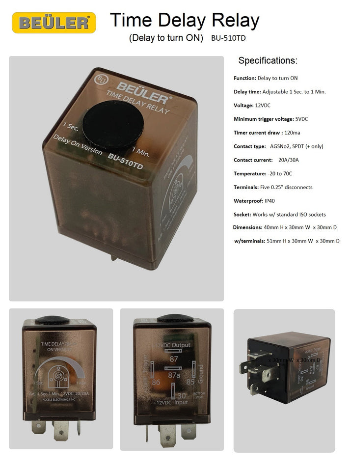 Time Delay Relay-On – Beuler