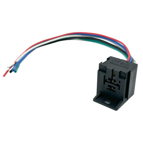 Prewired Relay Socket 14 Gauge with mounting tab – Board Relays